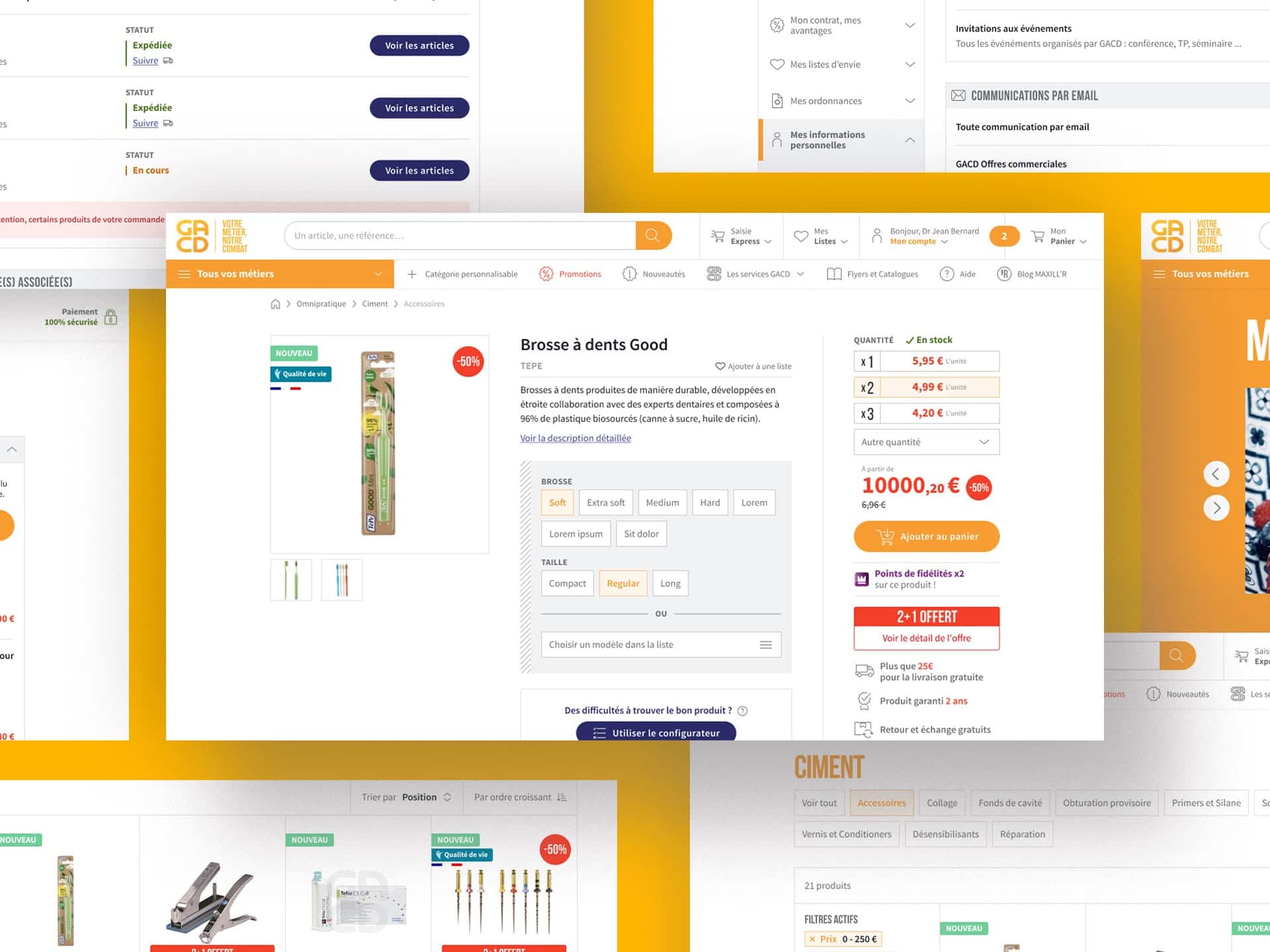 GACD, un nouveau site pour le n°1 des fournisseurs dentaire